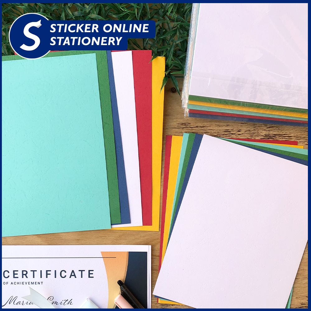 Textured Morocco Board Paper 230 GSM Paper Binding Cover 10Sheets Short ...