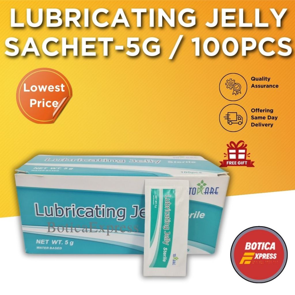 lubricating Jelly Sachet 5grams Topcare 100 pcs per box. | Shopee ...