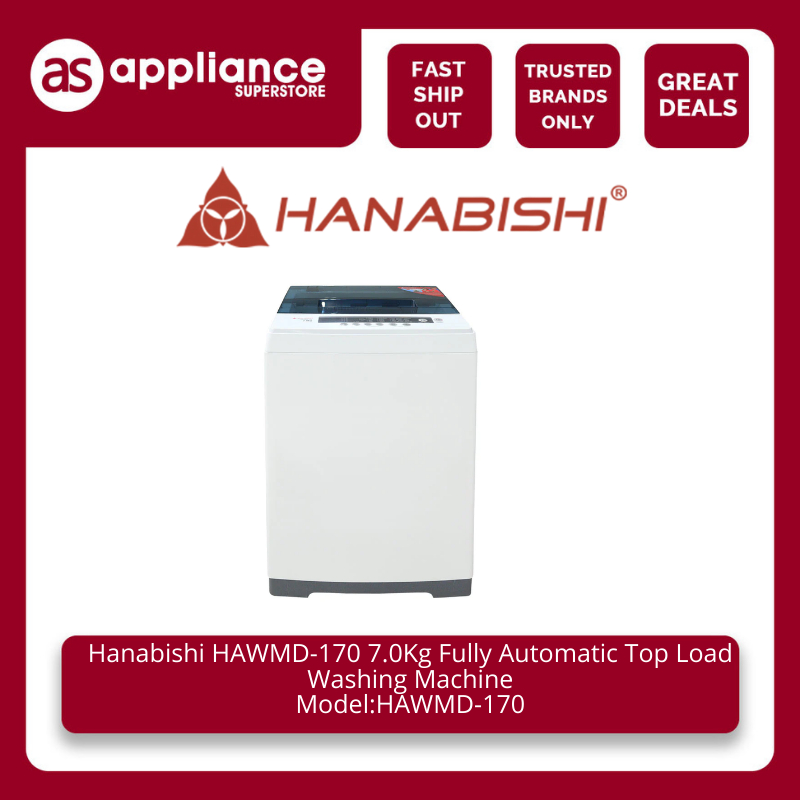 Hanabishi HAWMD-170 7.0 Kg Fully Automatic Top Load washing Machine ...