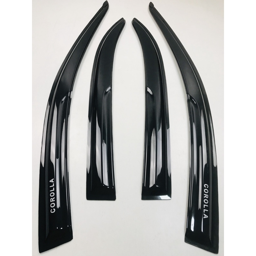 Toyota Corolla Altis Rain Visor Black Mugen type Slim 2001 2002 2003 ...