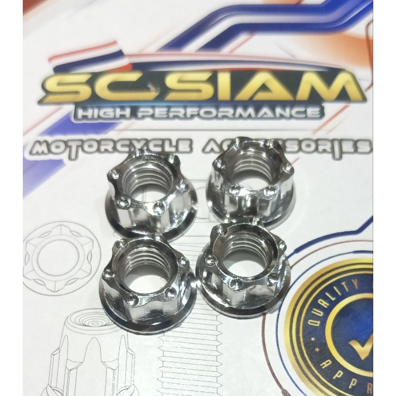 CNC SC Siam sprocket nut Wave / XRM / RS125 / RAIDER150 carb Fi ...