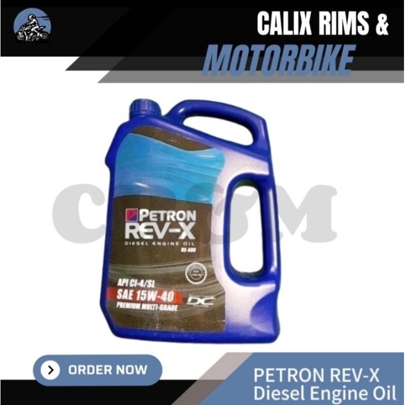 PETRON REV-X Diesel Engine Oil SAE 15W-40 Premium Multi-Grade (4liters ...