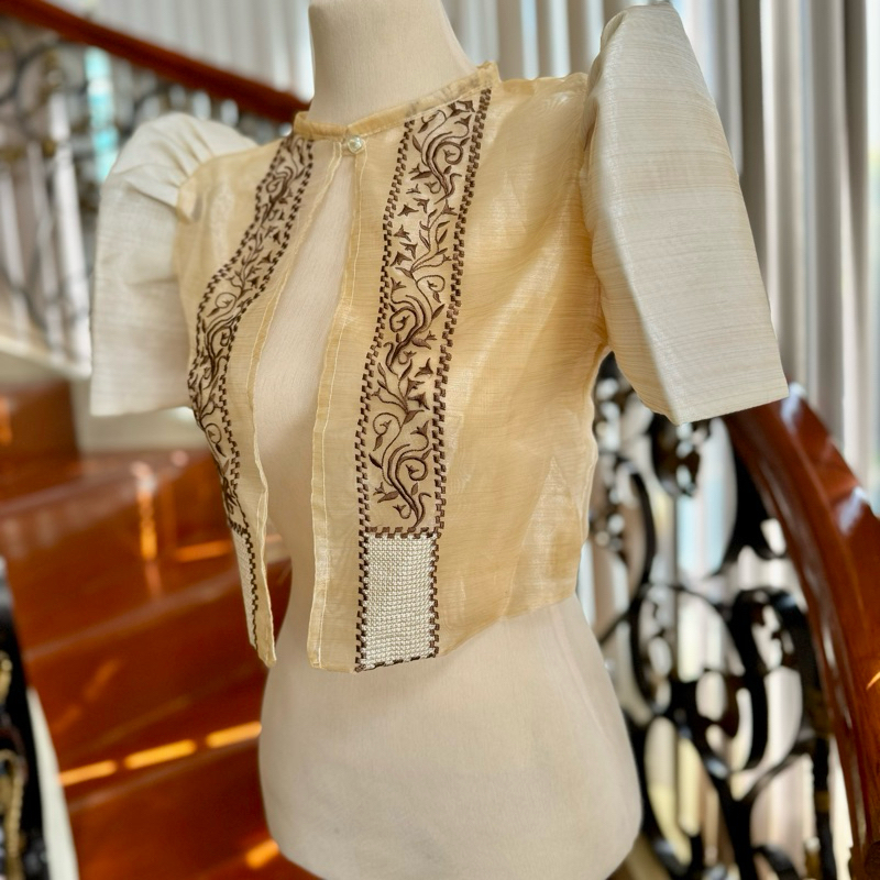 Modern Filipiniana Bolero SINAG (Computerized Embroidery) | Shopee ...