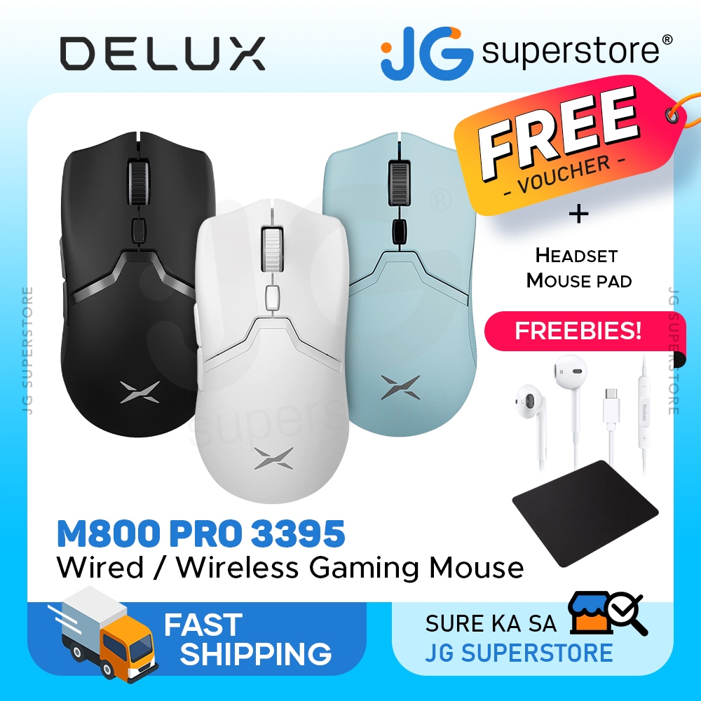 Delux M800 PRO 2.4Ghz Wireless / Wired USB Optical Gaming Mouse with Bluetooth Connectivity ...