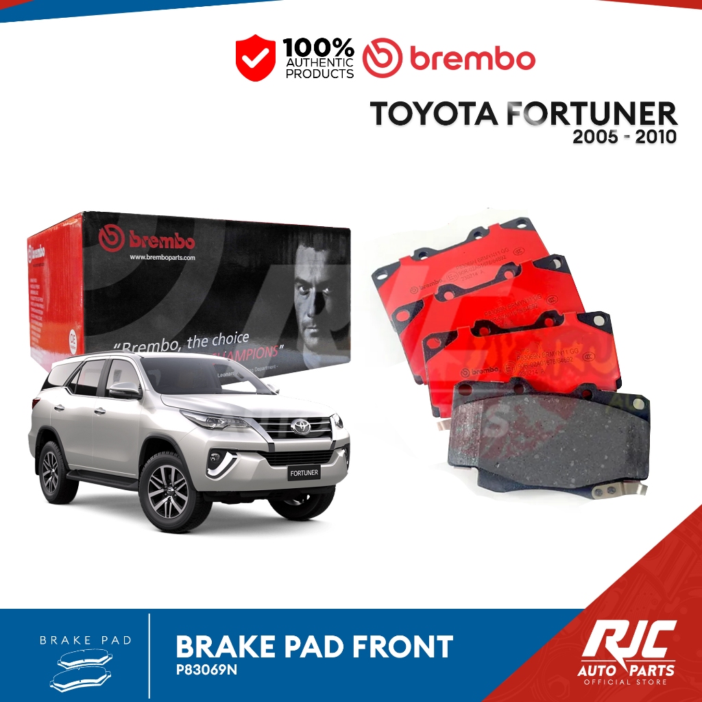 BREMBO BRAKE PAD TOYOTA FORTUNER FRONT 2005 - 2012 P83069N 1set ...
