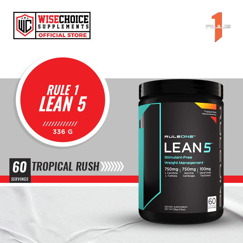 Rule 1 R1 Lean 5 Fat Burner 60 Servings Tropical Rush Flavor | Shopee ...