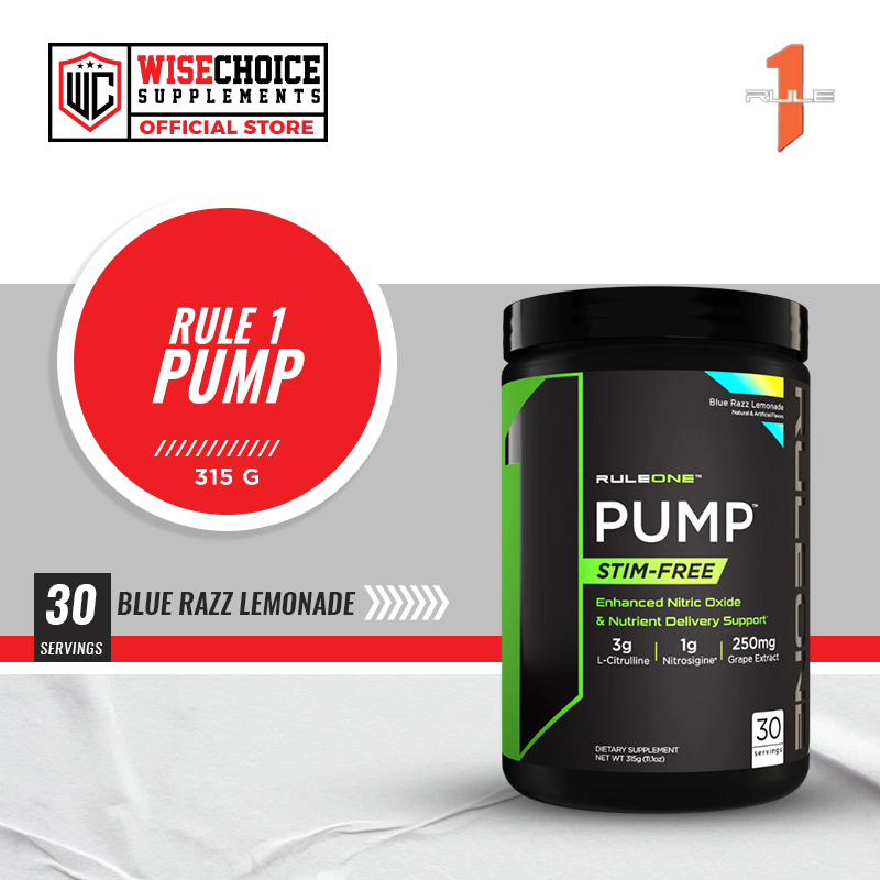 Rule 1 Pump 30 Servings Blue Razz Lemonade Flavor | Shopee Philippines