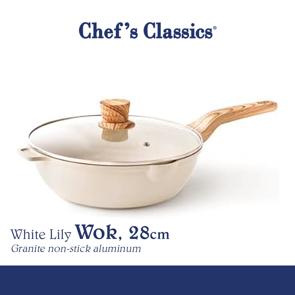 Chef's Classics White Lily Non-Stick Wok, 28cm | Shopee Philippines