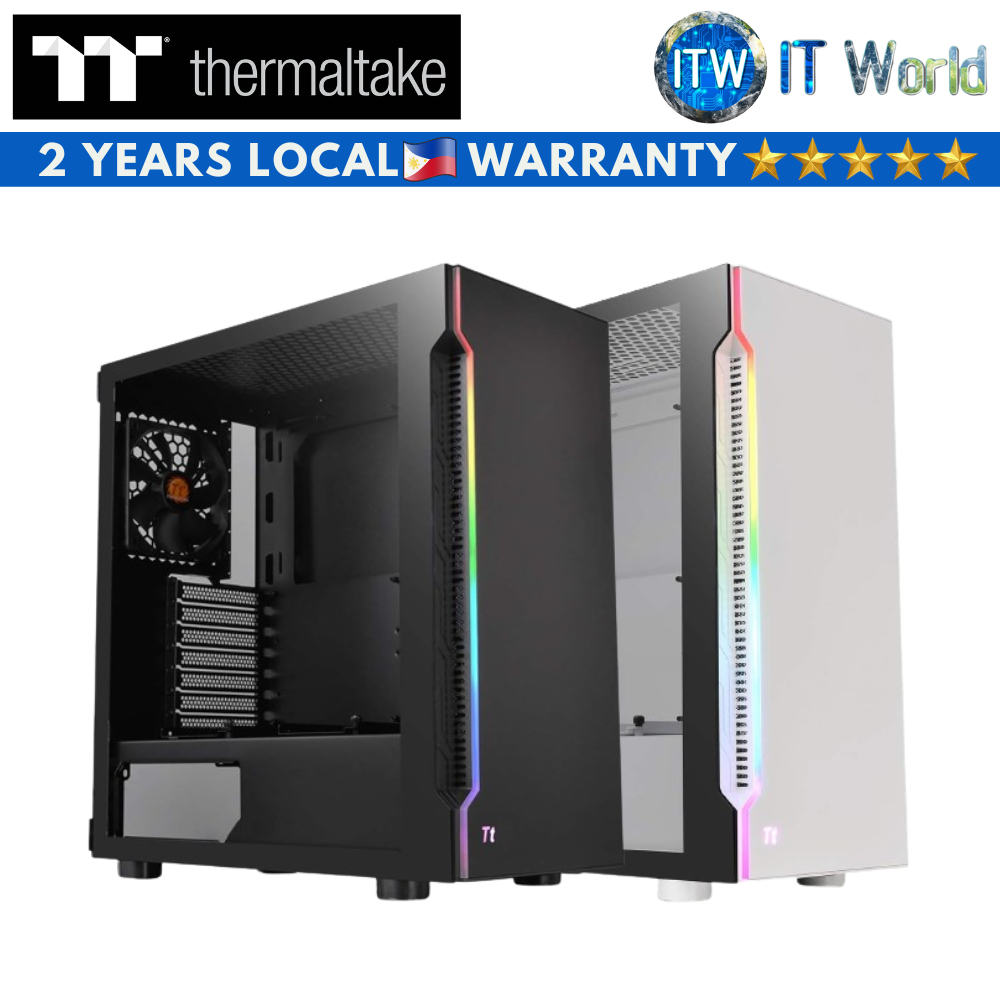 Thermaltake H200 TG ATX Mid Tower PC Case (Black | Snow) | itw | Shopee ...
