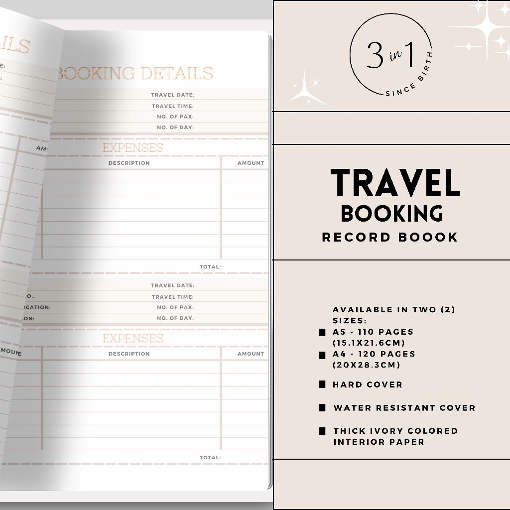 Travel Log Book for Tour Operators and Travel Agency Business Trip ...