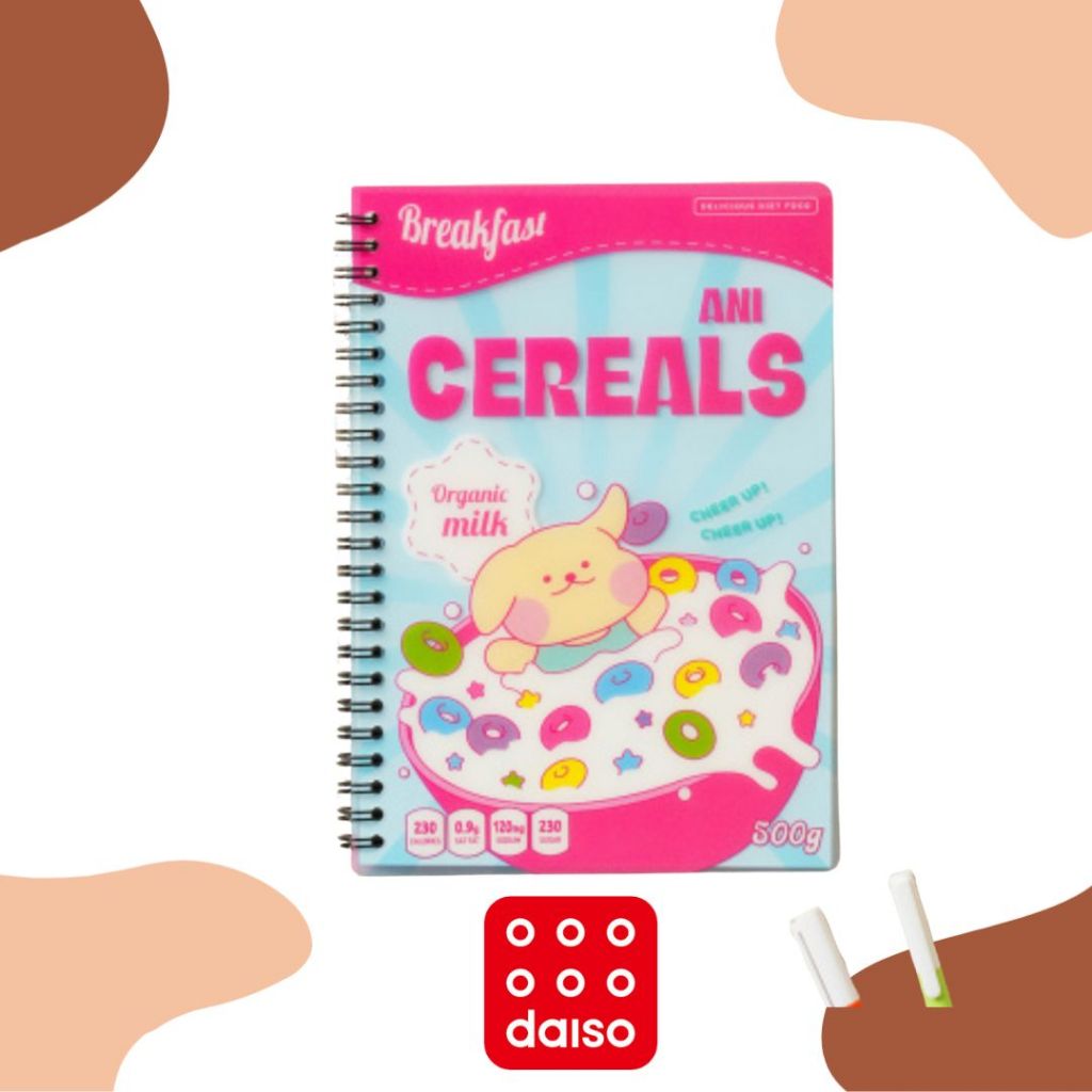 [DAISO KOREA] Cereals wired Notebook A5 80 sheets | Shopee Philippines