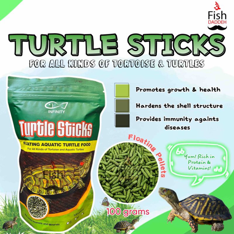 Infinity Turtle Food Sticks 100g | Shopee Philippines