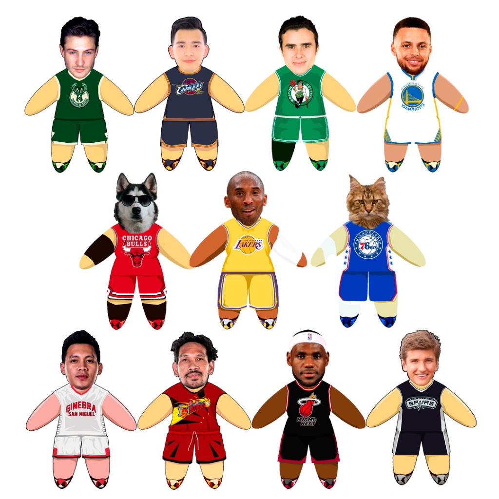 Basketball Custom Plush Photo Doll Personalized Face Pillow Stuffed Toy ...