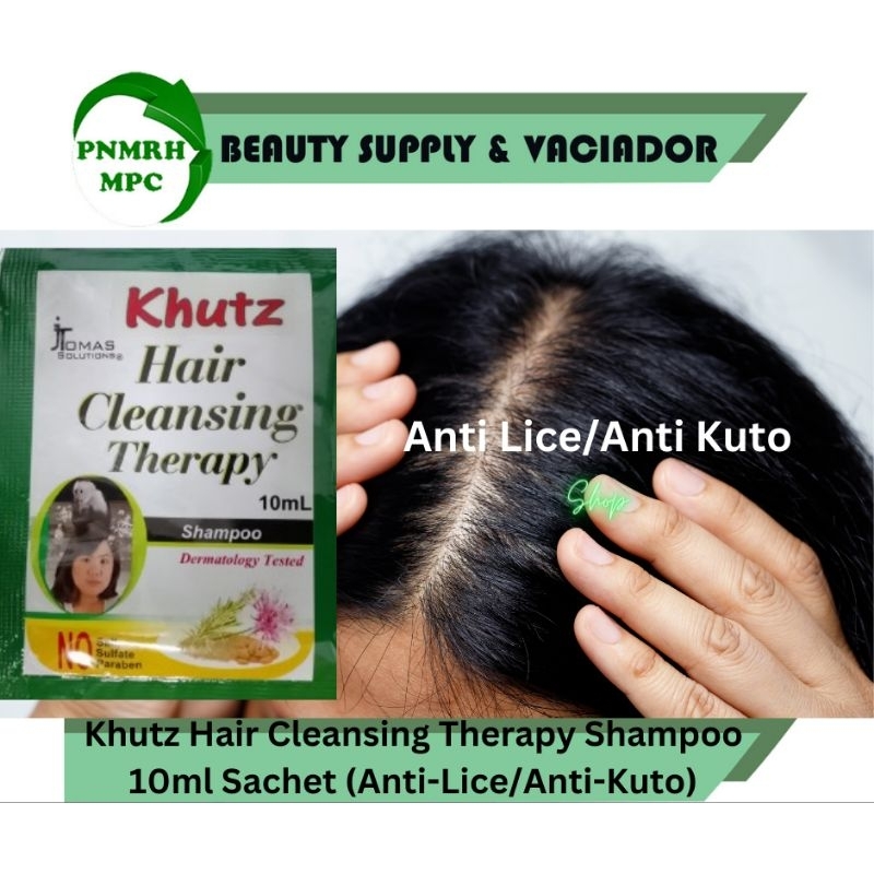 Khutz Hair Cleansing Therapy Shampoo Sachet 10ml Anti-Lice/Anti-Kuto ...