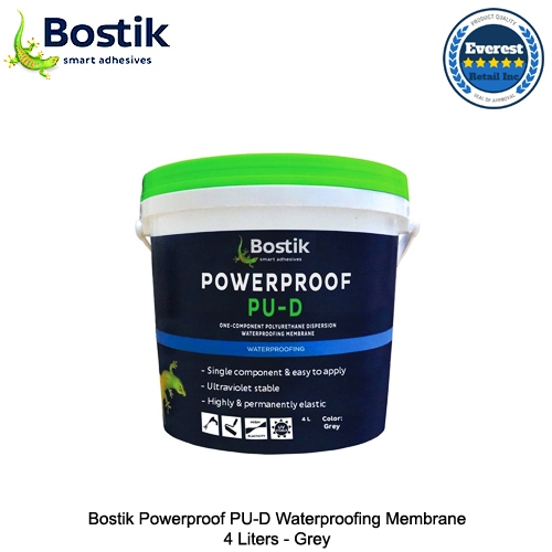 Bostik Powerproof PU-D Waterproofing Membrane 4 Liters - Grey | Shopee ...
