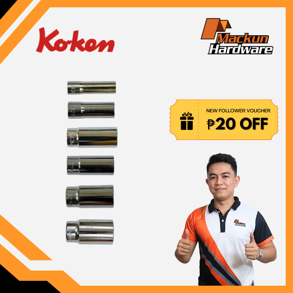 KOKEN DEEP SOCKET WRENCH 3/4 x 36mm x 12PT, 3/4 x 32mm x 6PT, 3/4 x ...
