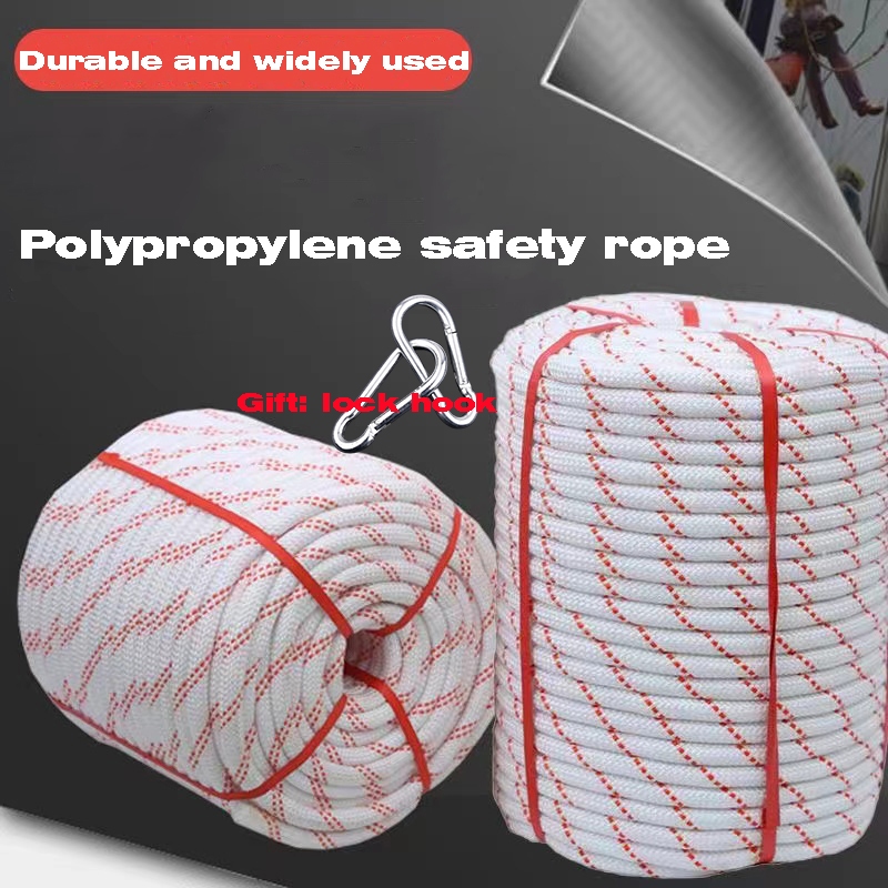 20M/50Mdiameter 10mm White Lifting Rope Safety Rope, Polypropylene Rope ...