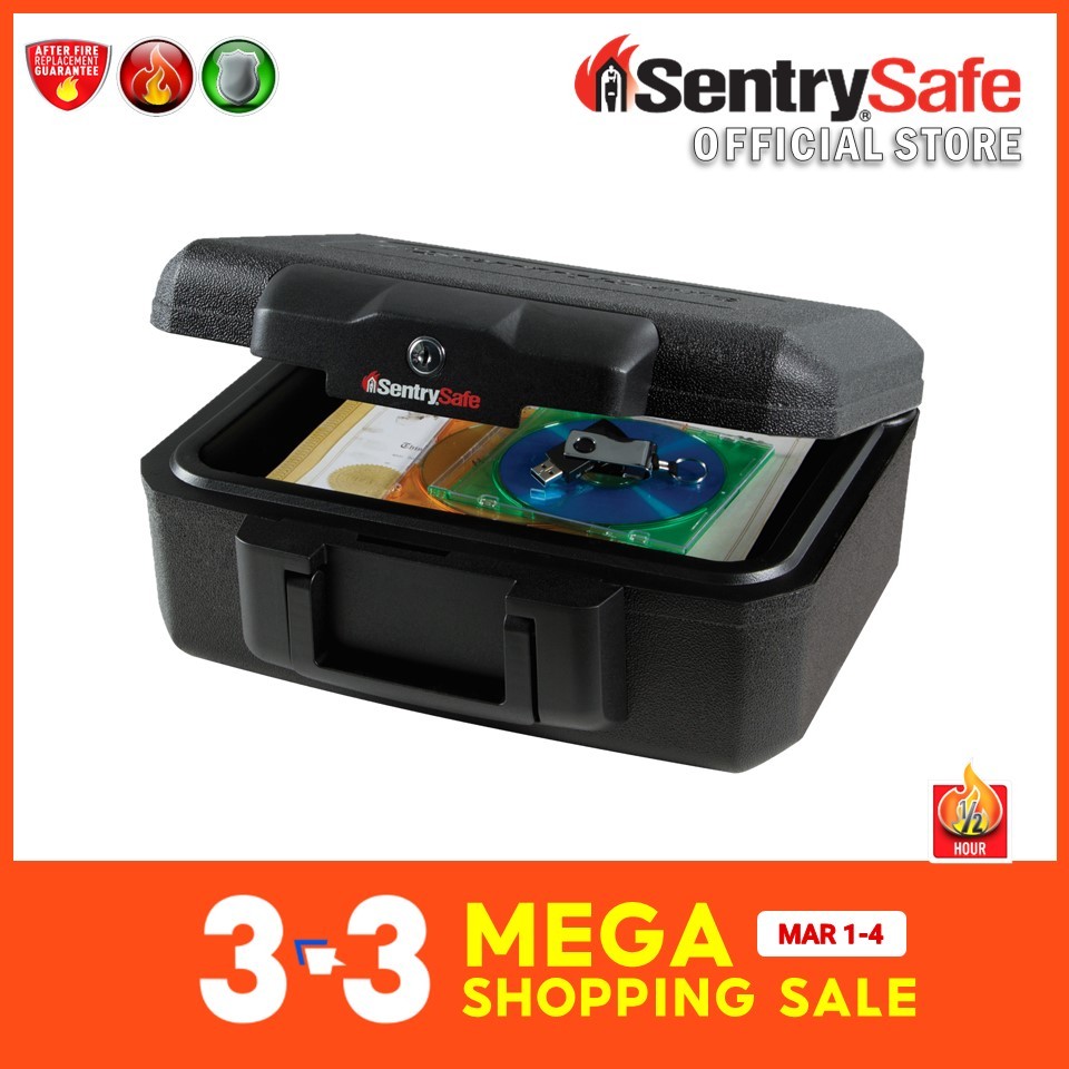 SENTRY SAFE 1200 Fire Protection Chest with Security Key Lock Model ...