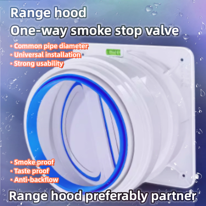 Special range hood check valve, oil smoke pipe check valve, flue smoke ...