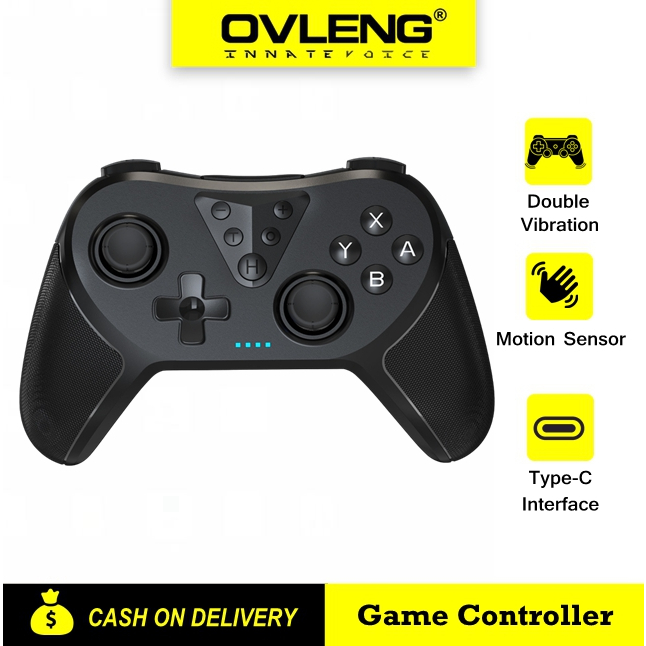 Ovleng T37 Wireless Game Controller With Dual Electric Motors For ...