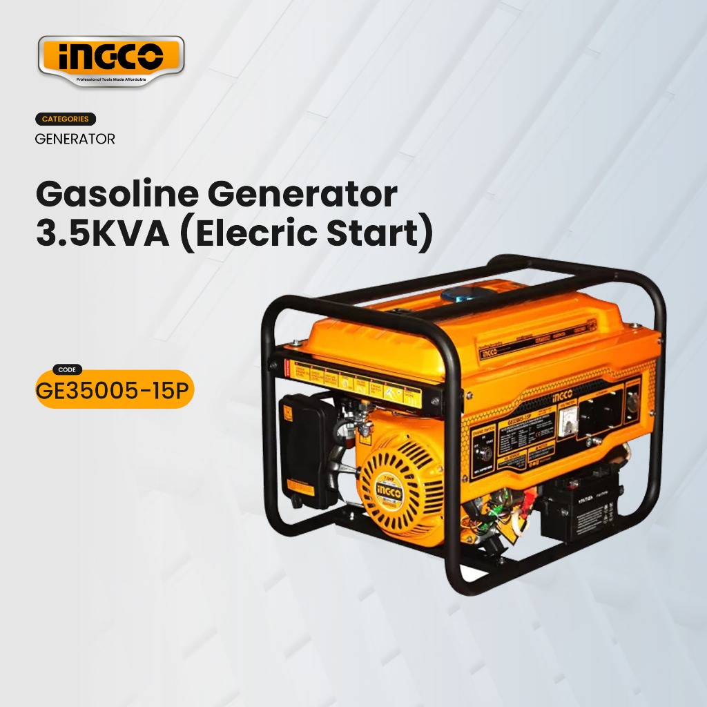 Ingco GE35005-15P Gasoline Generator 3.5KVA (ELECTRIC START) IPT ...