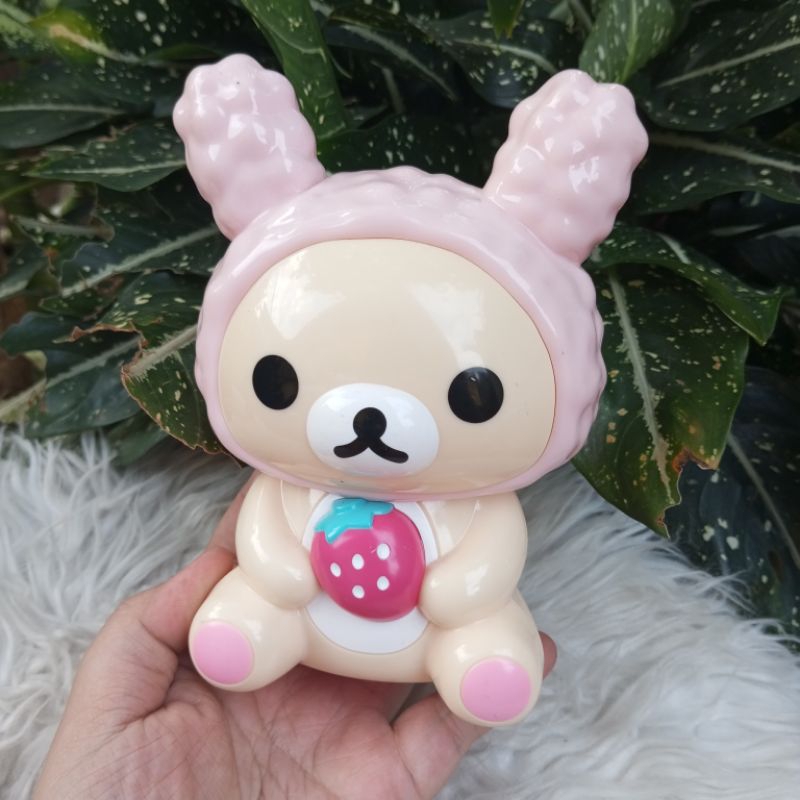 SAN-X Korilakkuma Strawberry Coin Bank Figure | Shopee Philippines