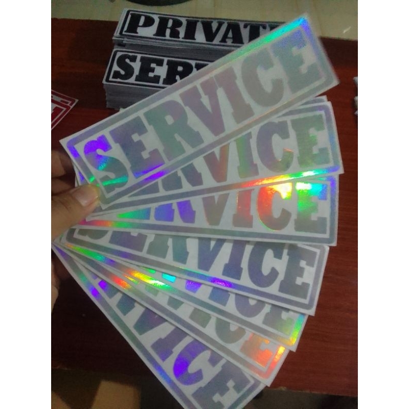 PRIVATE AND SERVICE CAR STICKERS FOR MOTOR TRUCKS EBIKE SERVICE ...