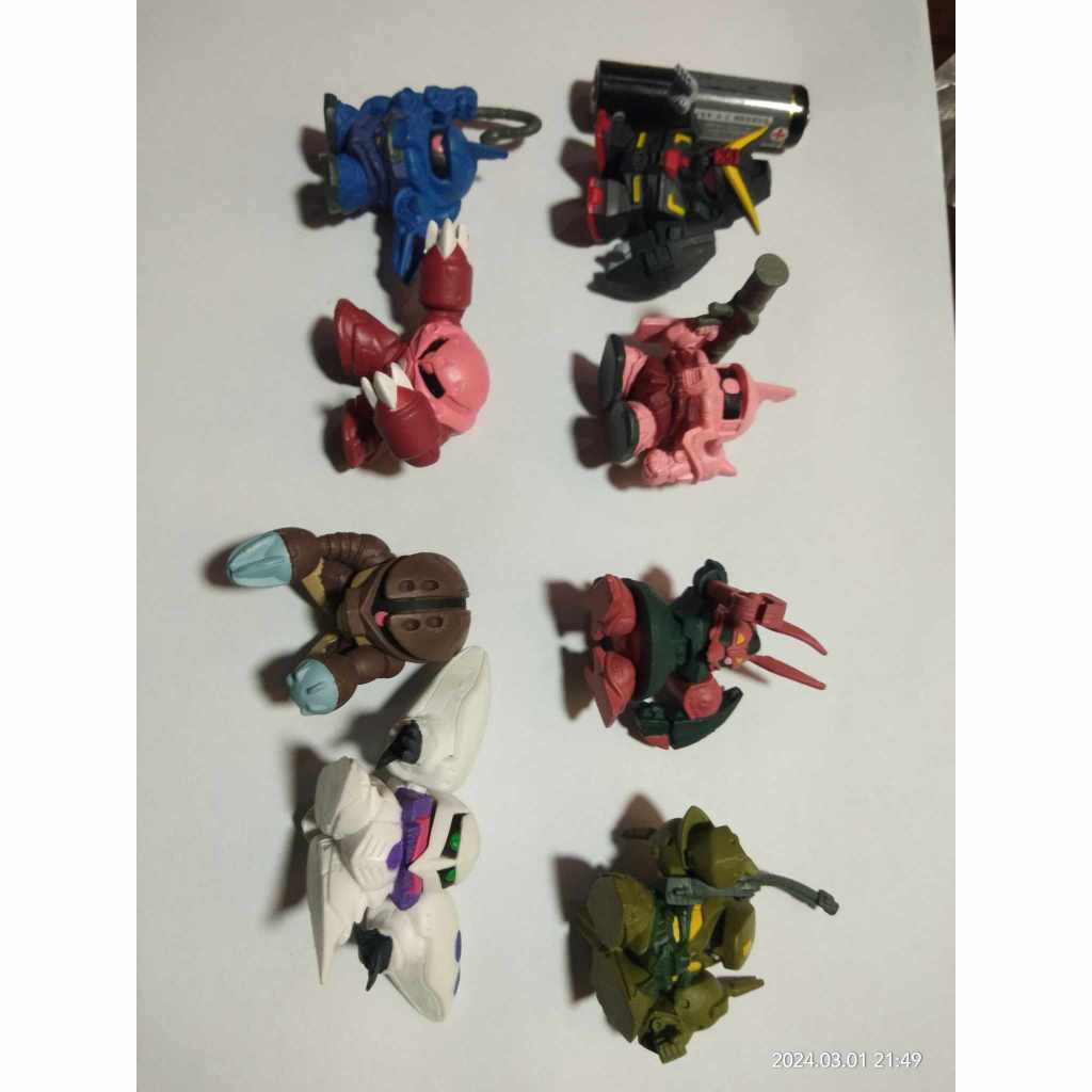 Mini Gashapon GUNDAM enemies Zaku Quebeley Gouf etc | Shopee Philippines