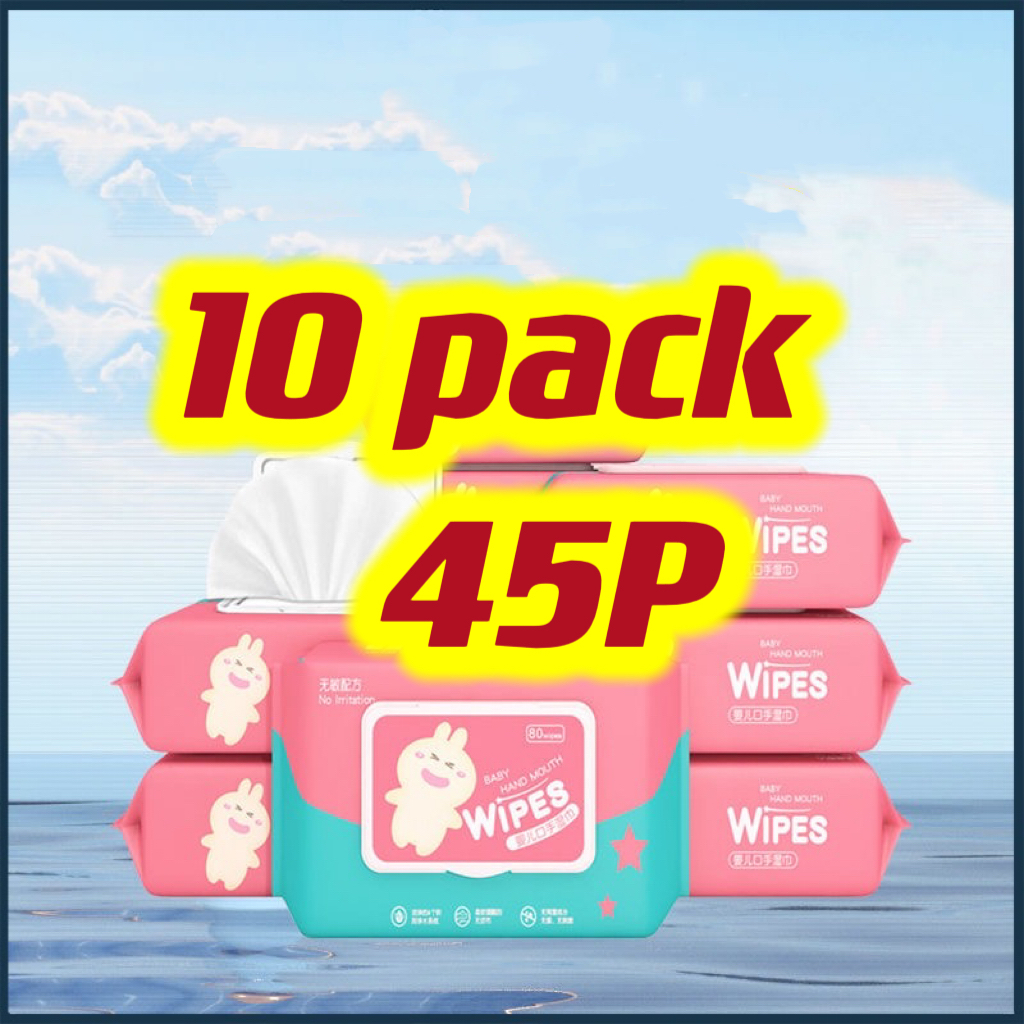 Wipes for Baby 10/5packs Baby Wipes 80pcs Per Pack Wet Wipes ...