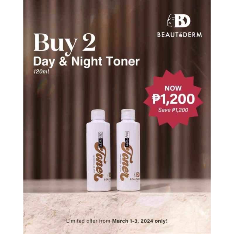 beautederm march day and night toner 120ml | Shopee Philippines