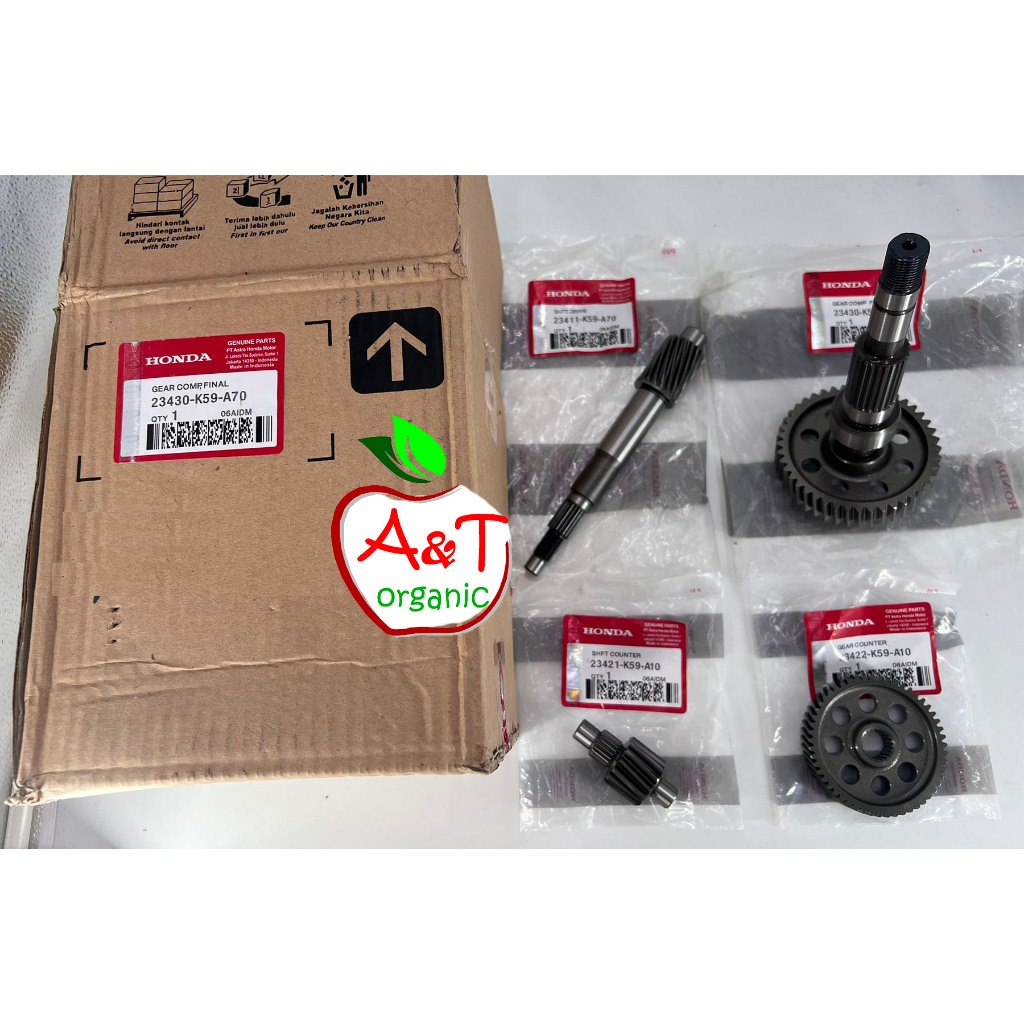 K59 Genuine Honda Gear Ratio Transmission Gear Set for Honda CLICK v2 ...
