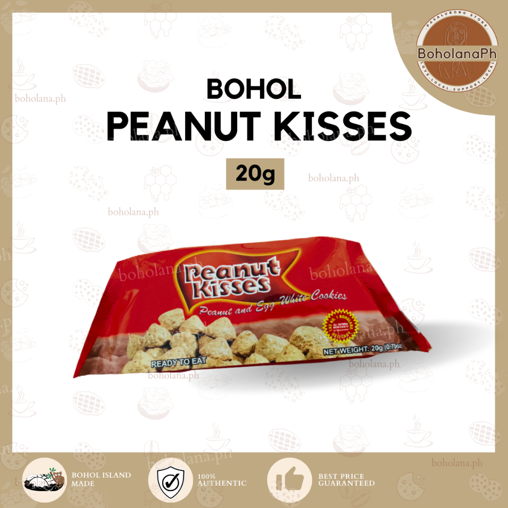 Peanut Kisses [20g] Bohol Best Delicacy Pasalubong All Natural ...