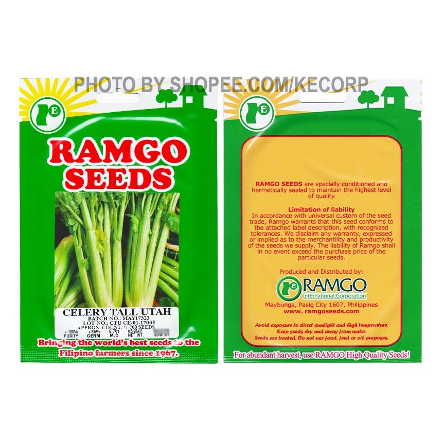 Ramgo RPD Seeds Celery Tall Utah .5g (ORIGINAL PACKAGING) kcS11207 ...