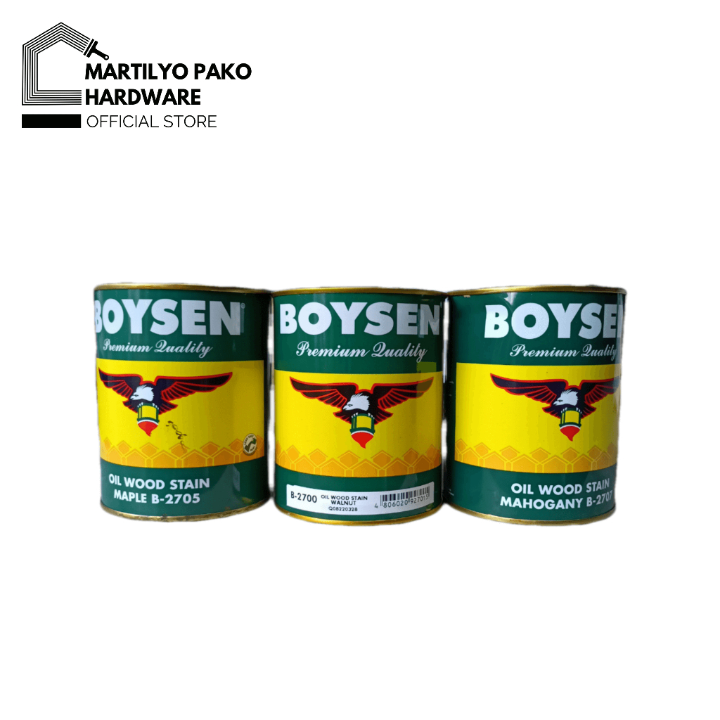 BOYSEN Oil Wood Stain Maple, Mahogany and Walnut 1L | Shopee Philippines