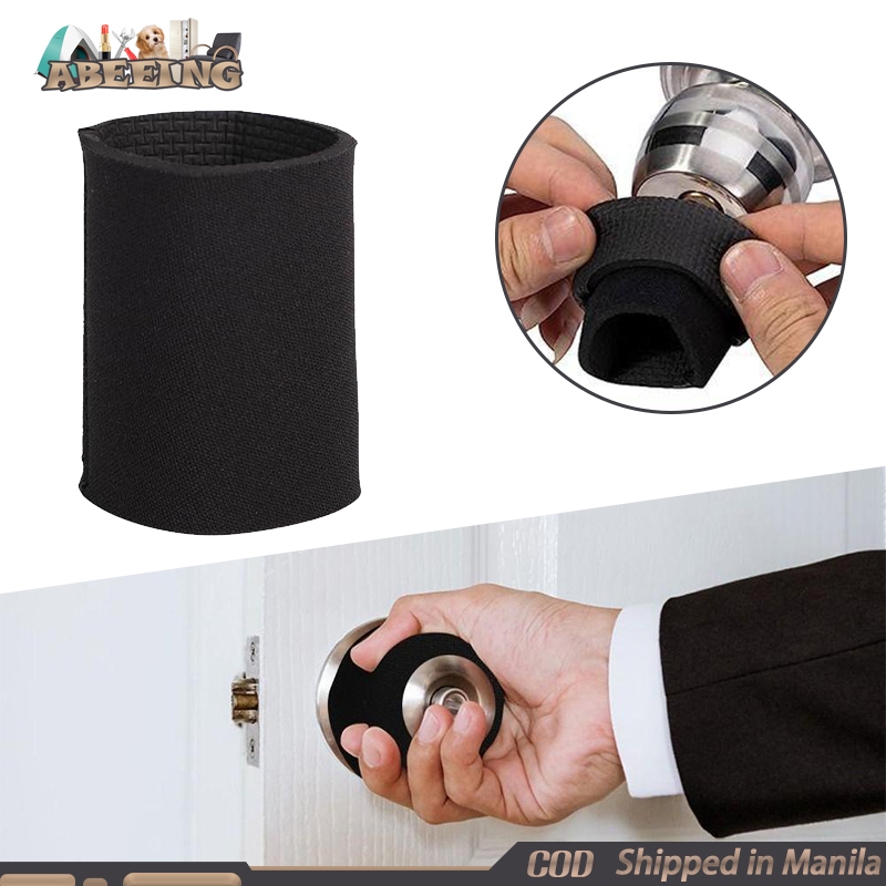 Anti-static Black Anti-slip Rubber Door Knob Protection Round Door ...