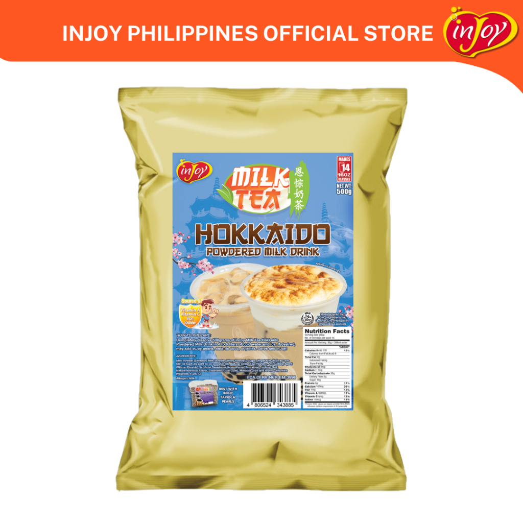 inJoy Hokkaido Milk Tea 500g | Shopee Philippines