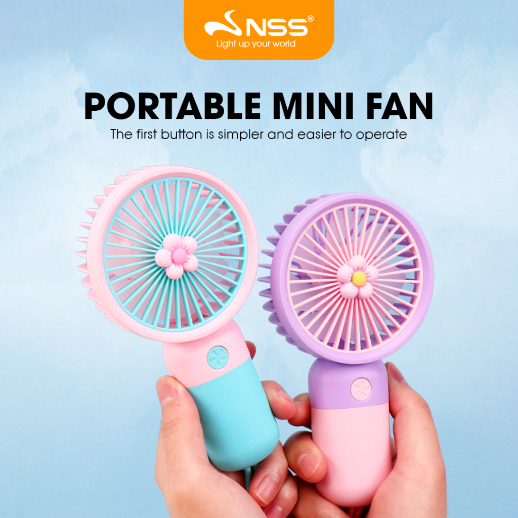Mini Fan Electric Fan Rechargable Fan Desktop Fans Travel Handheld Fan ...
