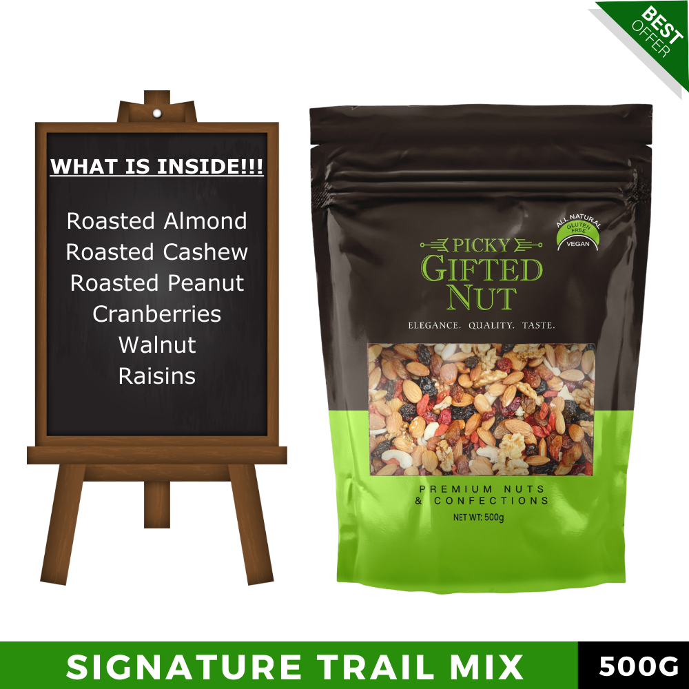Signature Trail Mixed Nuts-Dried Fruits and Nuts 500g | Shopee Philippines