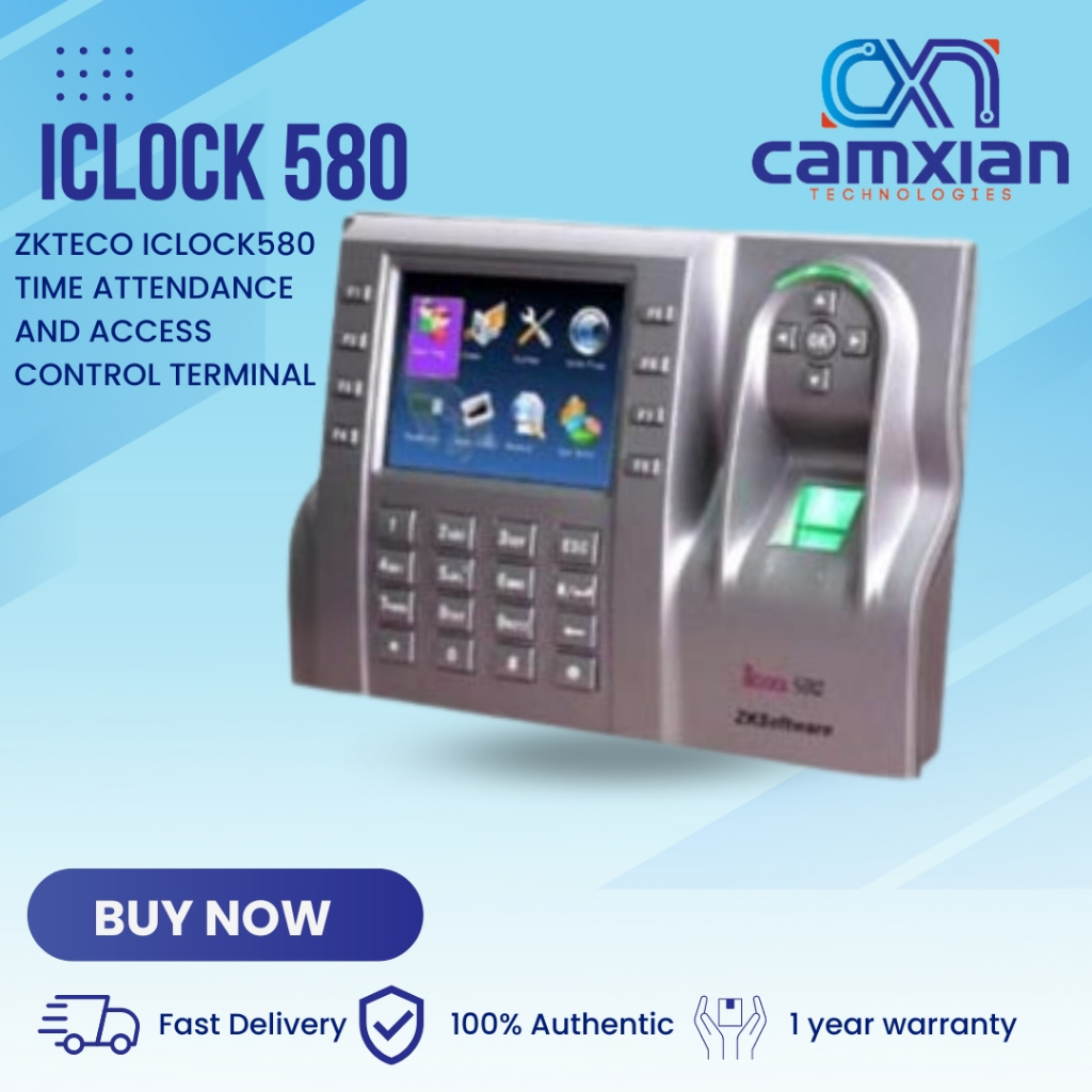 BIOMETRICS - ZKTeco - iClock 580 Time Attendance and Access Control Terminal | Shopee Philippines