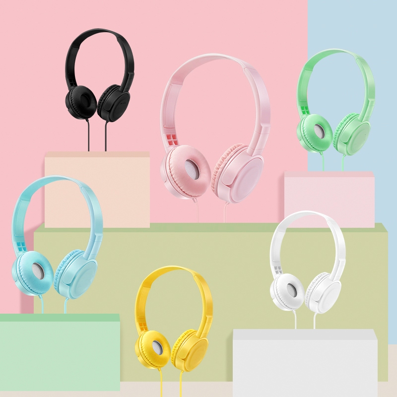 Macaron Color NB360 Extra Bass Stereo Over the Ear Headphones With Mic ...