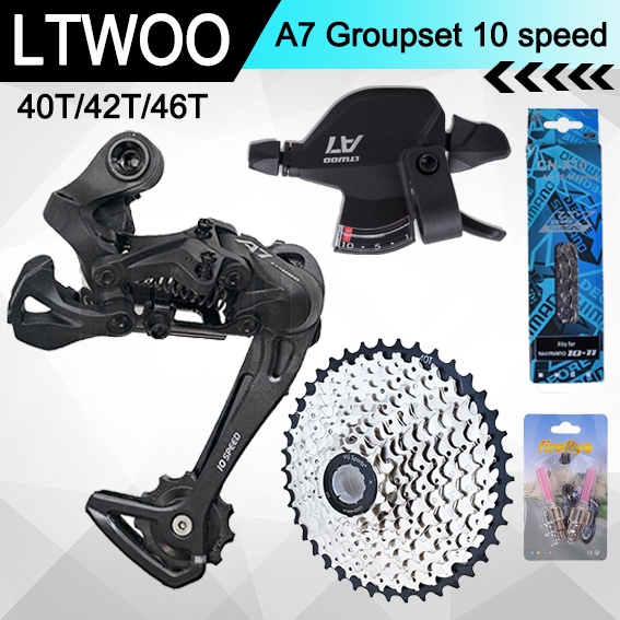 10 speed Groupset Bike Shifter 10 speed RD MTB Cassette cogs 10 speed ...