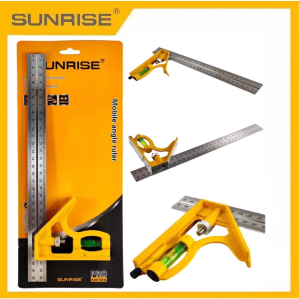 Sunrise Mobile Angle Ruler Moving Combination Square | Shopee Philippines