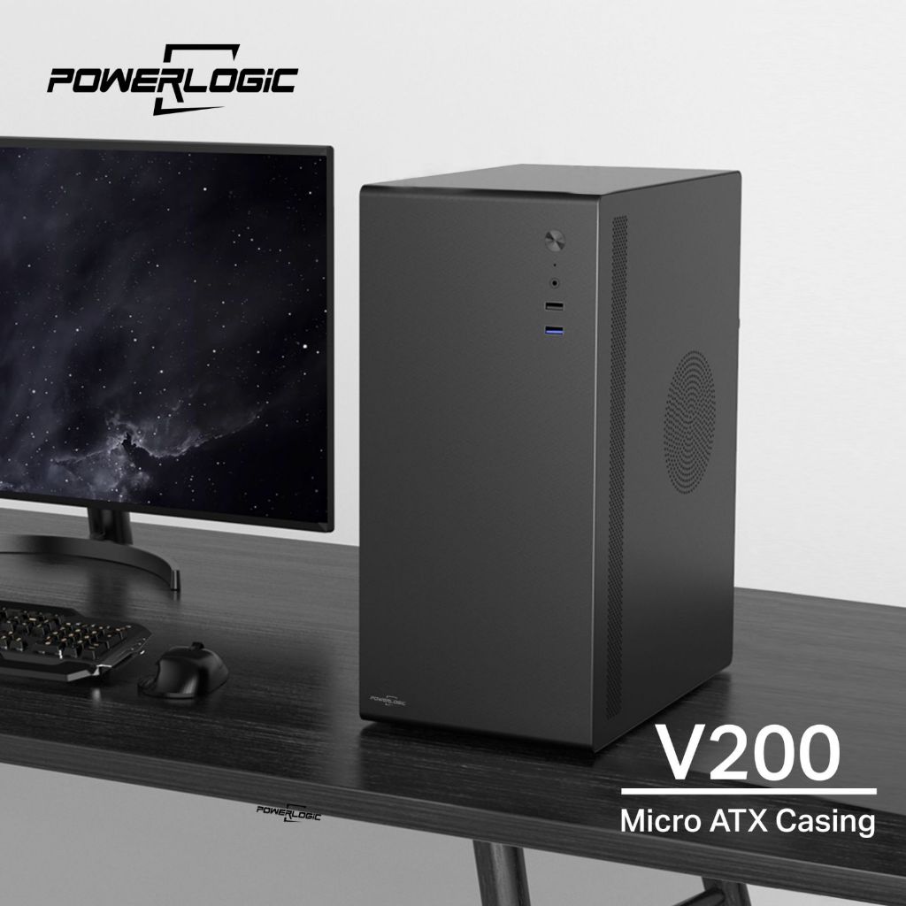Powerlogic V200 MicroATX CPU Case with 700W Power Supply | Shopee Philippines