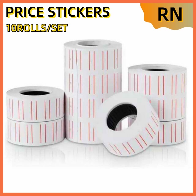 10Rolls Price Tagger Sticker Cheap Adhesive Price Label for Counter and ...