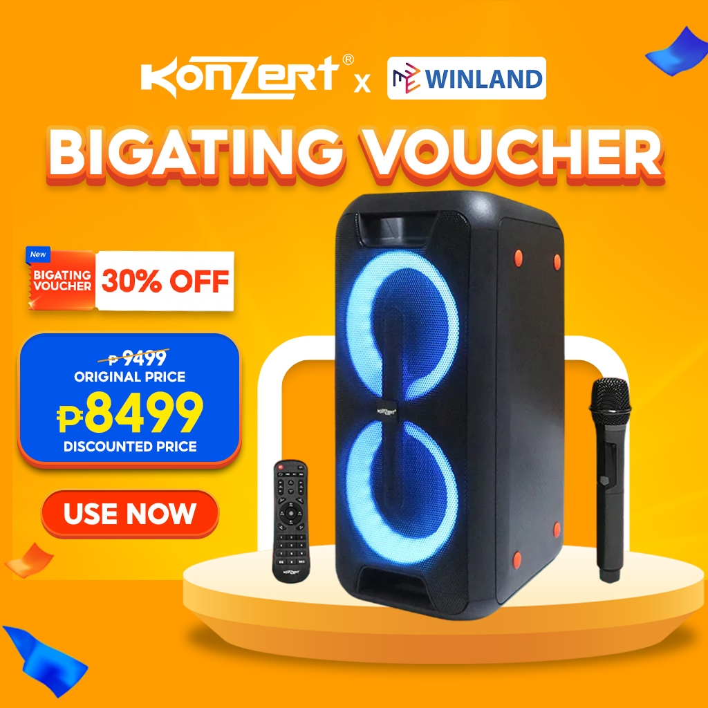 Konzert by Winland Bulilit Dos 5000W PMPO Party Box Portable ...