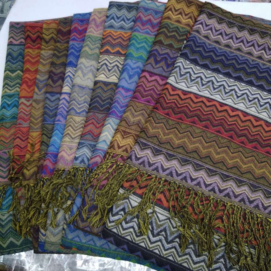 Zigzag Pashmina Native Design shawl/scarf | Shopee Philippines