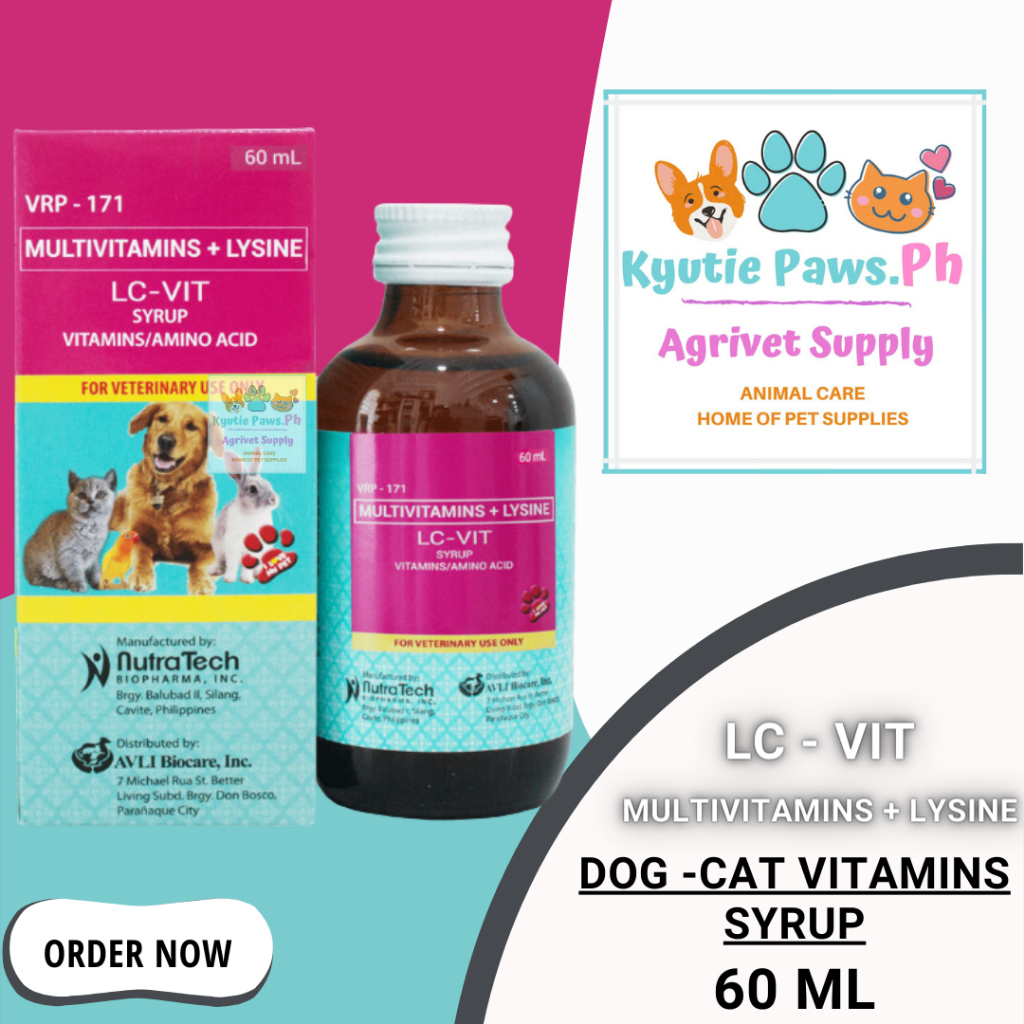 LC VIT MULTIVITAMINS SYRUP 120ML/60ml for pets | Shopee Philippines