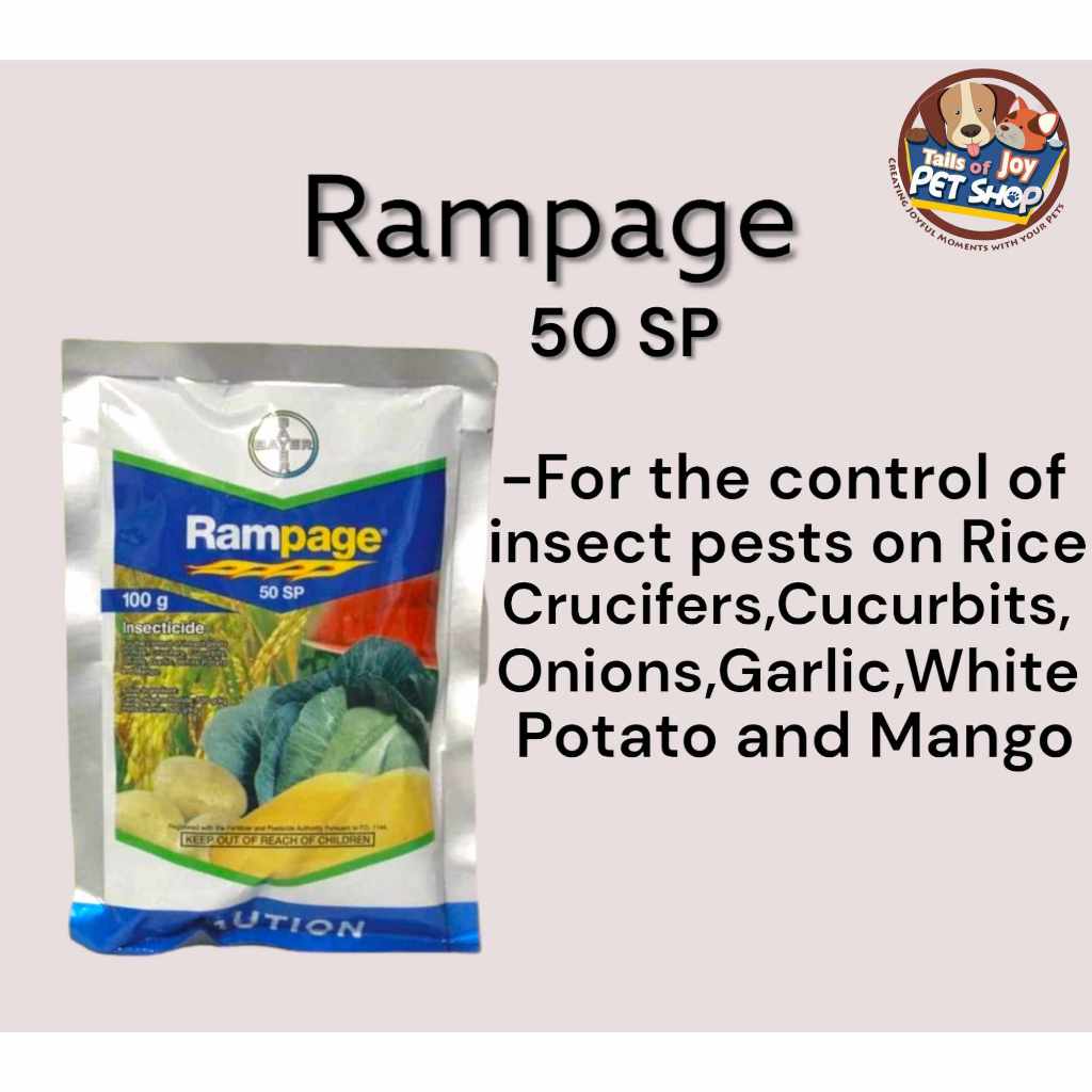 TOJ! RAMPAGE 50 SP INSECTICIDE (100GMS) | Shopee Philippines
