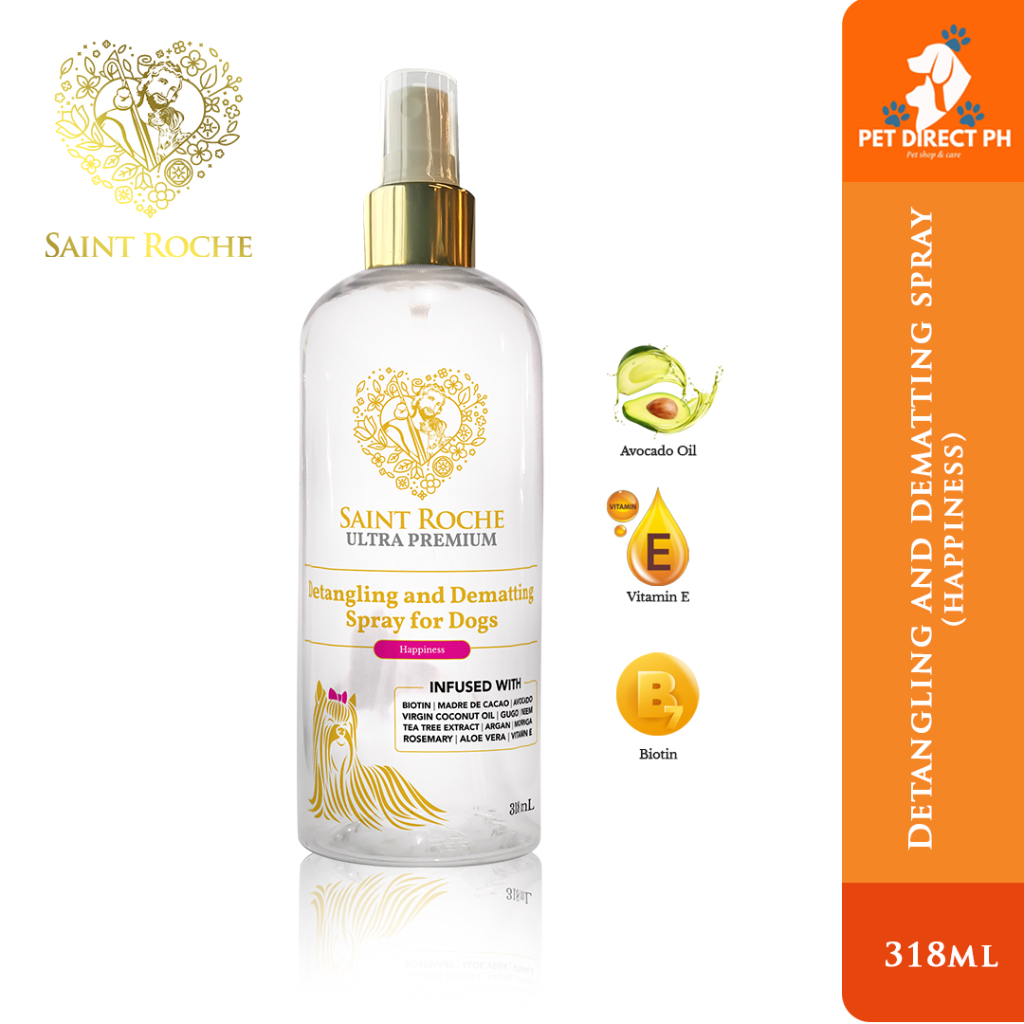 Saint Roche Ultra Premium Detangling and Dematting Spray for Dogs ...