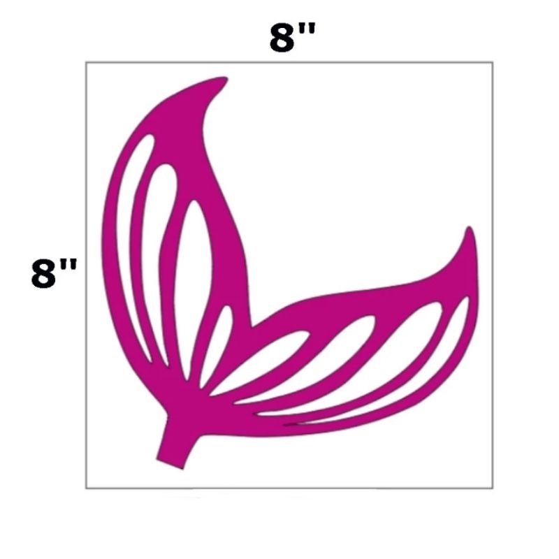 Mermaid Tail Cutout | Mermaid Tail for Superficious Font Letter Cutouts ...